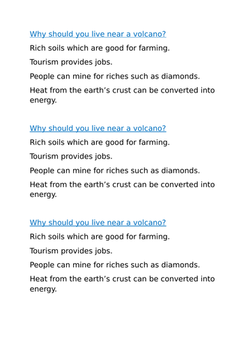 KS2 Volcanoes and Pompeii | Teaching Resources