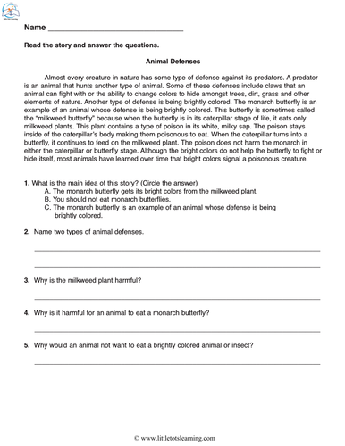 5th Grade Reading Comprehension Homework | Teaching Resources