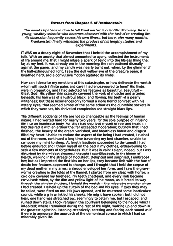 Frankenstein by Mary Shelley - Designed for KS3 | Teaching Resources