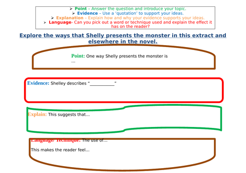 Frankenstein by Mary Shelley - Designed for KS3 | Teaching Resources