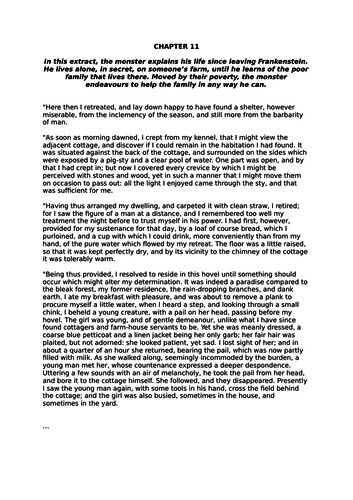 Frankenstein by Mary Shelley - Designed for KS3 | Teaching Resources