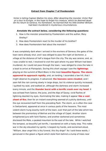 Frankenstein by Mary Shelley - Designed for KS3 | Teaching Resources