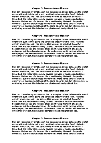 Frankenstein by Mary Shelley - Designed for KS3 | Teaching Resources
