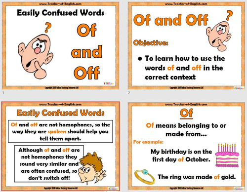 Of and Off (PowerPoint and worksheet) | Teaching Resources