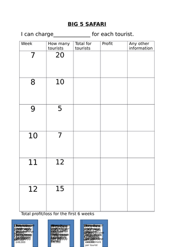 Entire Maths Project - Zoo planner | Teaching Resources