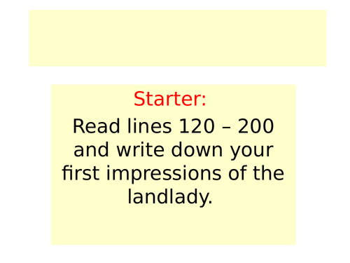 The Landlady by Roald Dahl SOW and resources | Teaching Resources