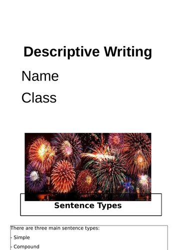 Firework themed writing revision | Teaching Resources