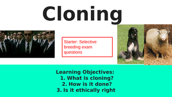 Cloning Full Lesson Levels 9-1 | Teaching Resources