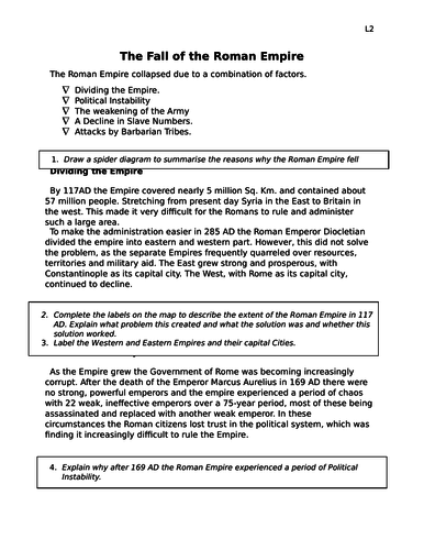 The Fall of the Roman Empire | Teaching Resources