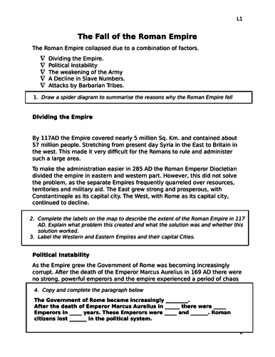 The Fall of the Roman Empire | Teaching Resources
