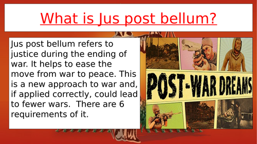 JUST WAR STRENGTHS AND WEAKNESSES AND JUS POST BELLUM - A LEVEL ...