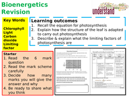 AQA 1-9 GCSE Biology (Science) Bioenergetics Work Booklet & Revision ...