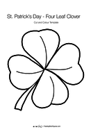 St. Patrick's Day Four Leaf Clover Template | Teaching Resources