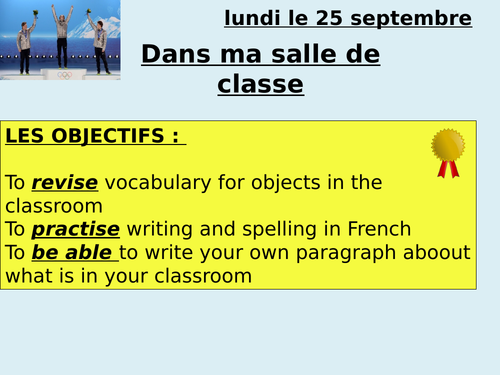 Classroom objects - ma salle de classe | Teaching Resources