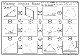 Angles Maze Activity | Teaching Resources