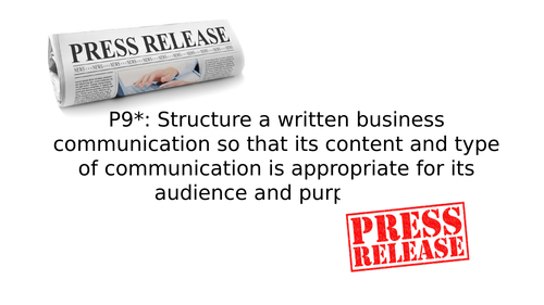 Ctec Level 3 Business Unit 4 Task 3 P9 Teaching Resources