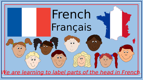 French lesson and resources - Parts of the Head (the face) | Teaching ...