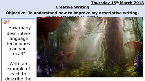 Creative Writing - Writing to Describe | Teaching Resources