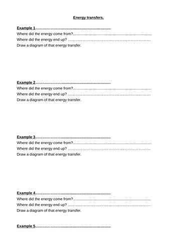 AQA: GCSE Science (1-9): Physics: Energy topic lesson | Teaching Resources