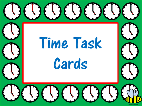 Time Task Cards | Teaching Resources