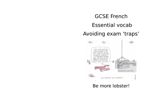 GCSE French - avoiding exam traps, listening and reading | Teaching ...