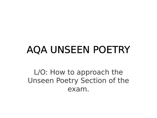 AQA UNSEEN POETRY FULLY RESOURCED LESSON USING BORN YESTERDAY, BROTHERS ...