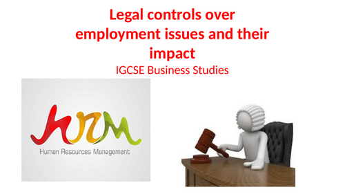 Legal controls over employment issues and their impact on employers and ...