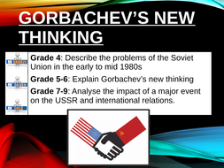 Gorbachev, New Thinking and Chernobyl. GCSE Cold war | Teaching Resources