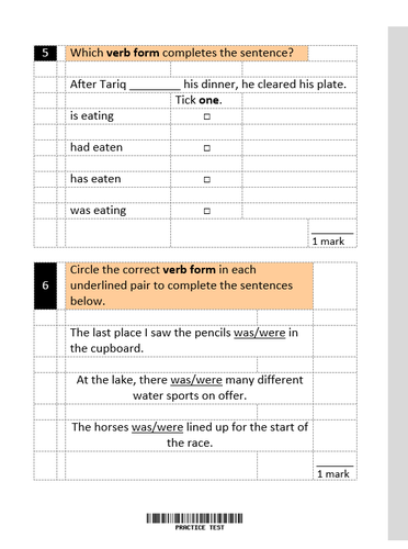 KS2 SpaG Test Practice Papers (SATs) | Teaching Resources