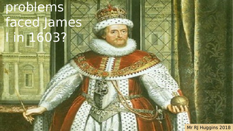 What problems faced James I when he became King of England in 1603 ...