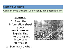 OLIVER TWIST Workhouses Context and Chapter 2 Extract Analysis ...