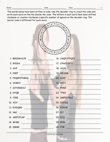 Comparisons-As + As Decoder Ring Worksheet | Teaching Resources