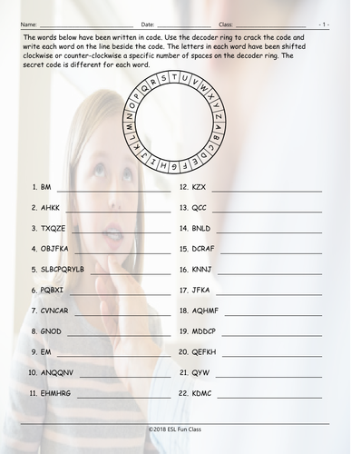 Confusing Verbs Decoder Ring Worksheet | Teaching Resources