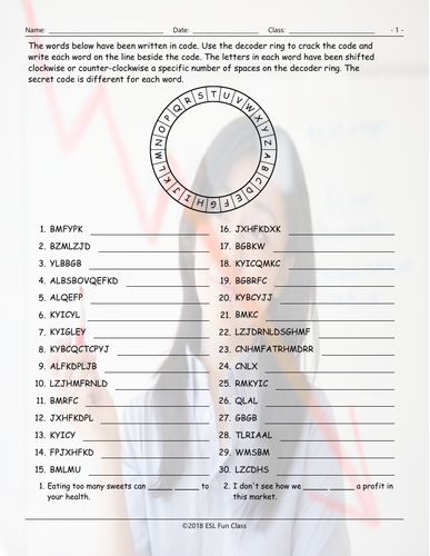 Do vs Make Decoder Ring Worksheet | Teaching Resources