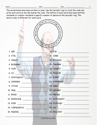 Linking Words-Connectors Decoder Ring Worksheet | Teaching Resources