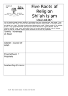 5 ROOTS OF RELIGION - Shi'ah Islam - AQA | Teaching Resources