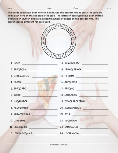 Modal Verbs-Obligation Necessity Prohibition Decoder Ring Worksheet ...