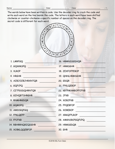 Possessive Pronouns Decoder Ring Worksheet | Teaching Resources