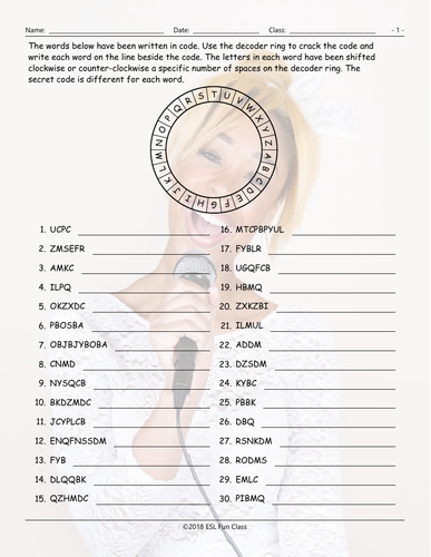 Regret Modal Verbs Decoder Ring Worksheet | Teaching Resources