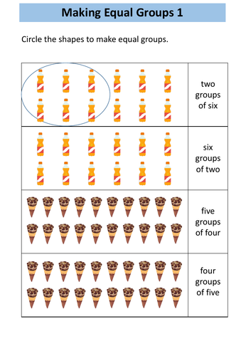 Multiplication and Division: Year 1 - White Rose Maths | Teaching Resources