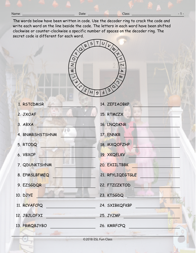 American vs Mexican Holidays Decoder Ring Worksheet | Teaching Resources
