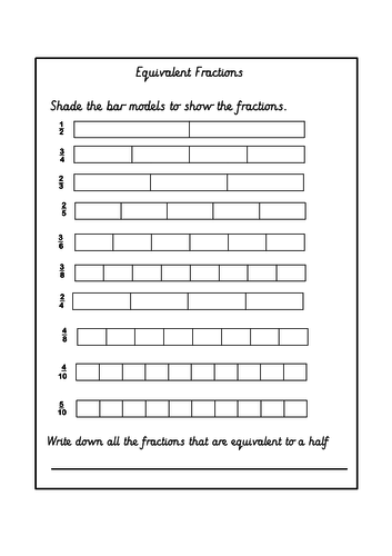 Equivalent Fractions Bar Models Worksheets 99workshee - vrogue.co Equivalent Fractions Bar Models Worksheets 99workshee - vrogue.co