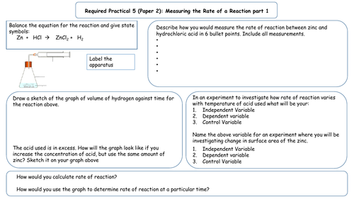 AQA New GCSE 9-1 Chemistry (Combined Sciences and Triple) Required ...
