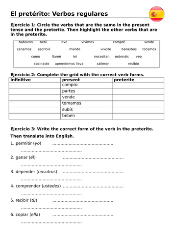 GCSE Spanish Preterite activities | Teaching Resources