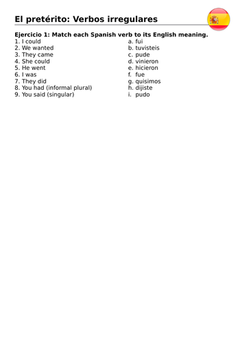 GCSE Spanish Preterite activities | Teaching Resources