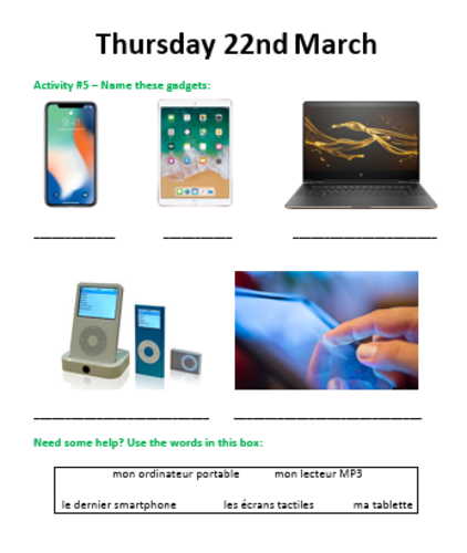 GCSE French student revision workbook (Week 1 - Friends, family ...