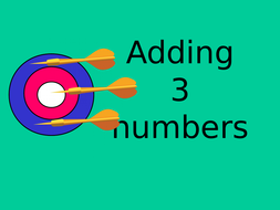 Adding 3 numbers Dartboard | Teaching Resources