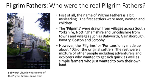 The Pilgrim Fathers | Teaching Resources