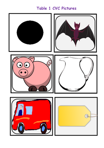 CVC Words Activities Picture Cards Phonics Read Write Tasks Early Years ...