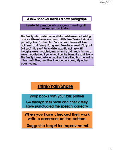 INVERTED COMMAS - COMPLETE SKILLS LESSON KS2 | Teaching Resources